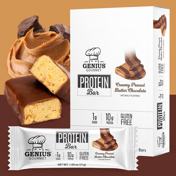 Protein Bars | Creamy Peanut Butter Chocolate Protein Bars 10 Count ...